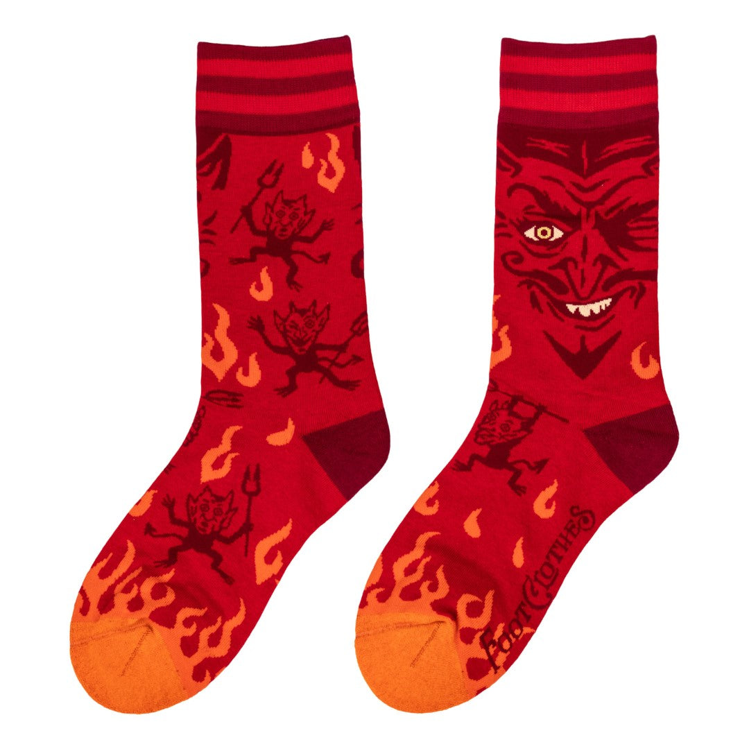 Vintage Devil Crew Socks | FootClothes