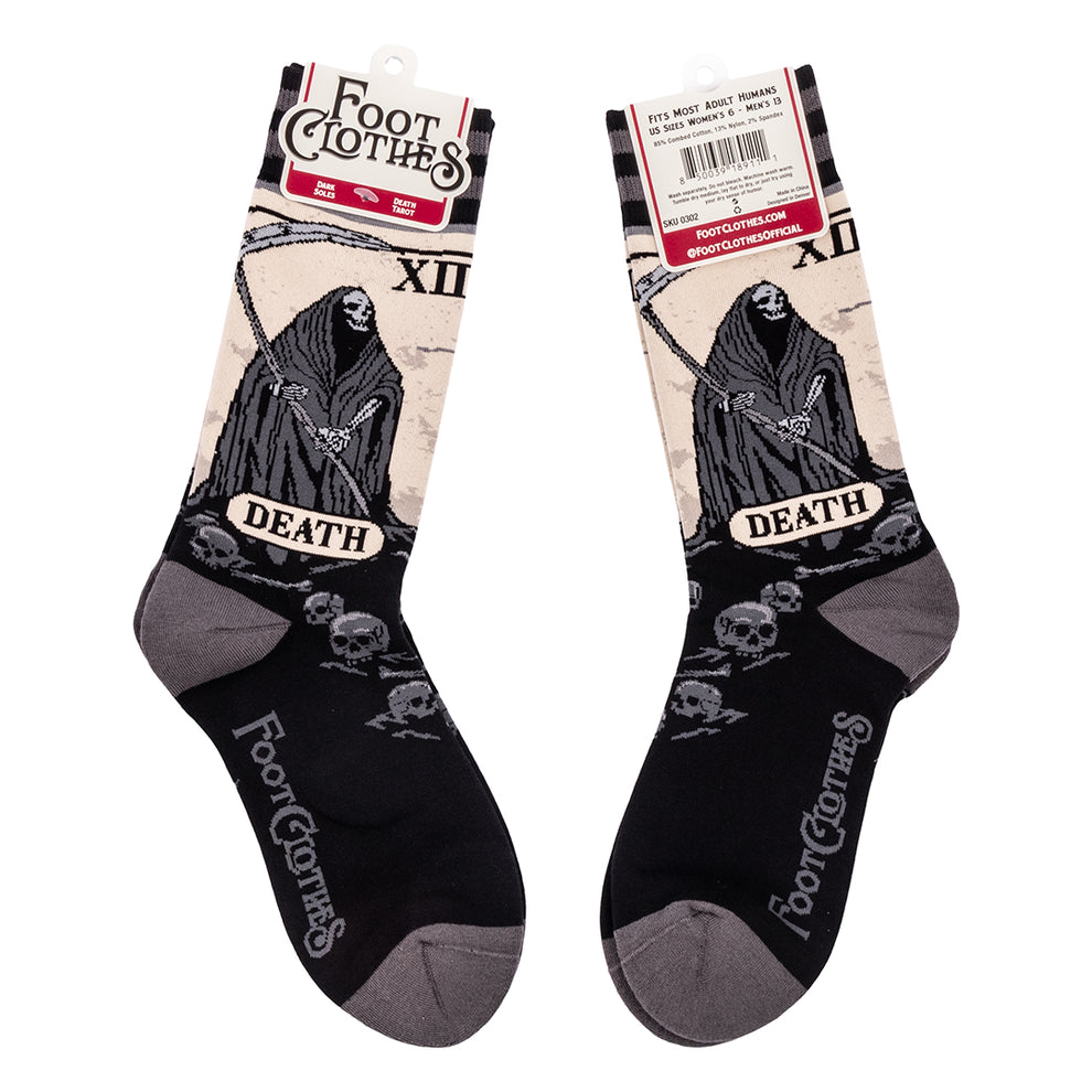 Death Tarot Card Crew Socks | FootClothes