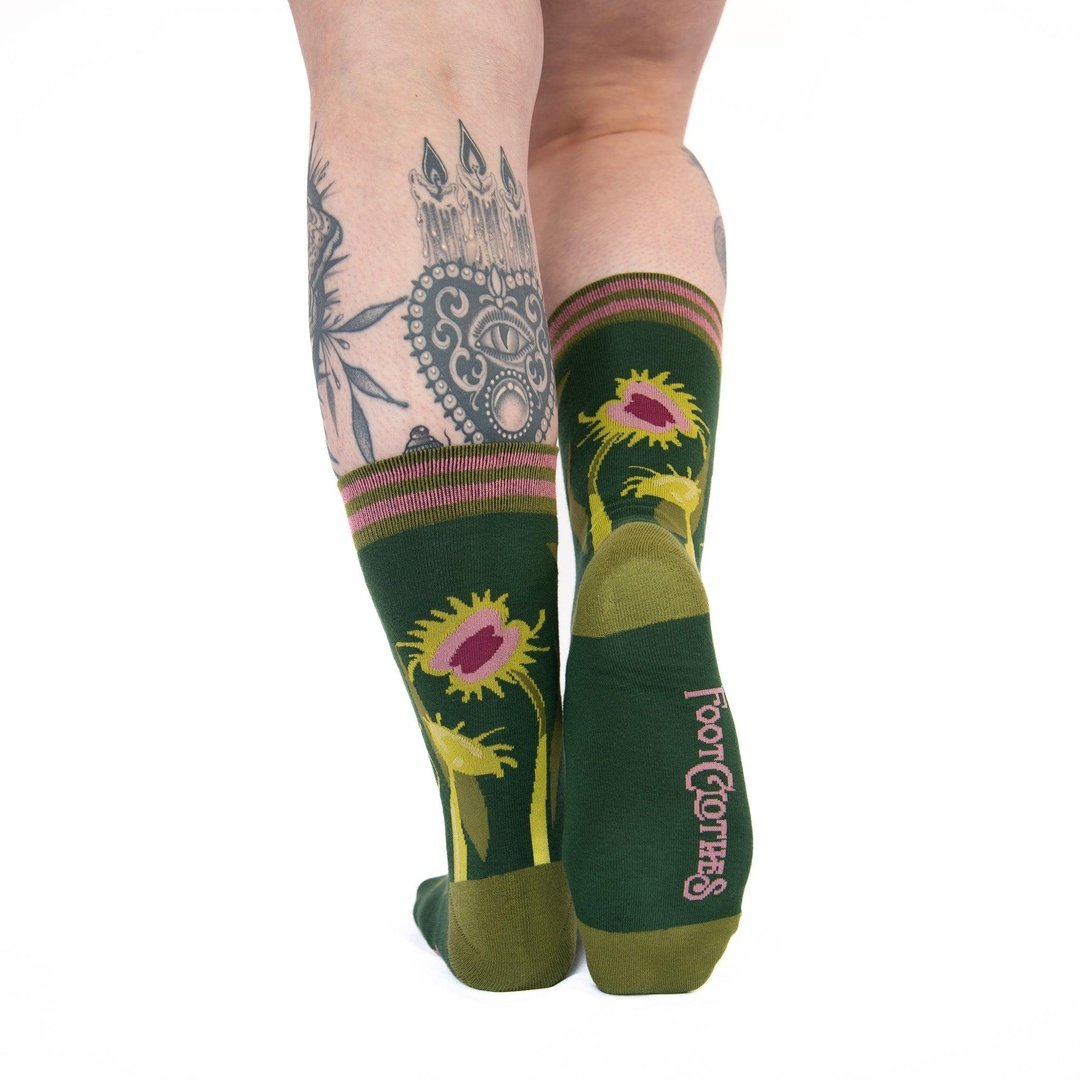 Pitcher Plant Crew Socks | FootClothes