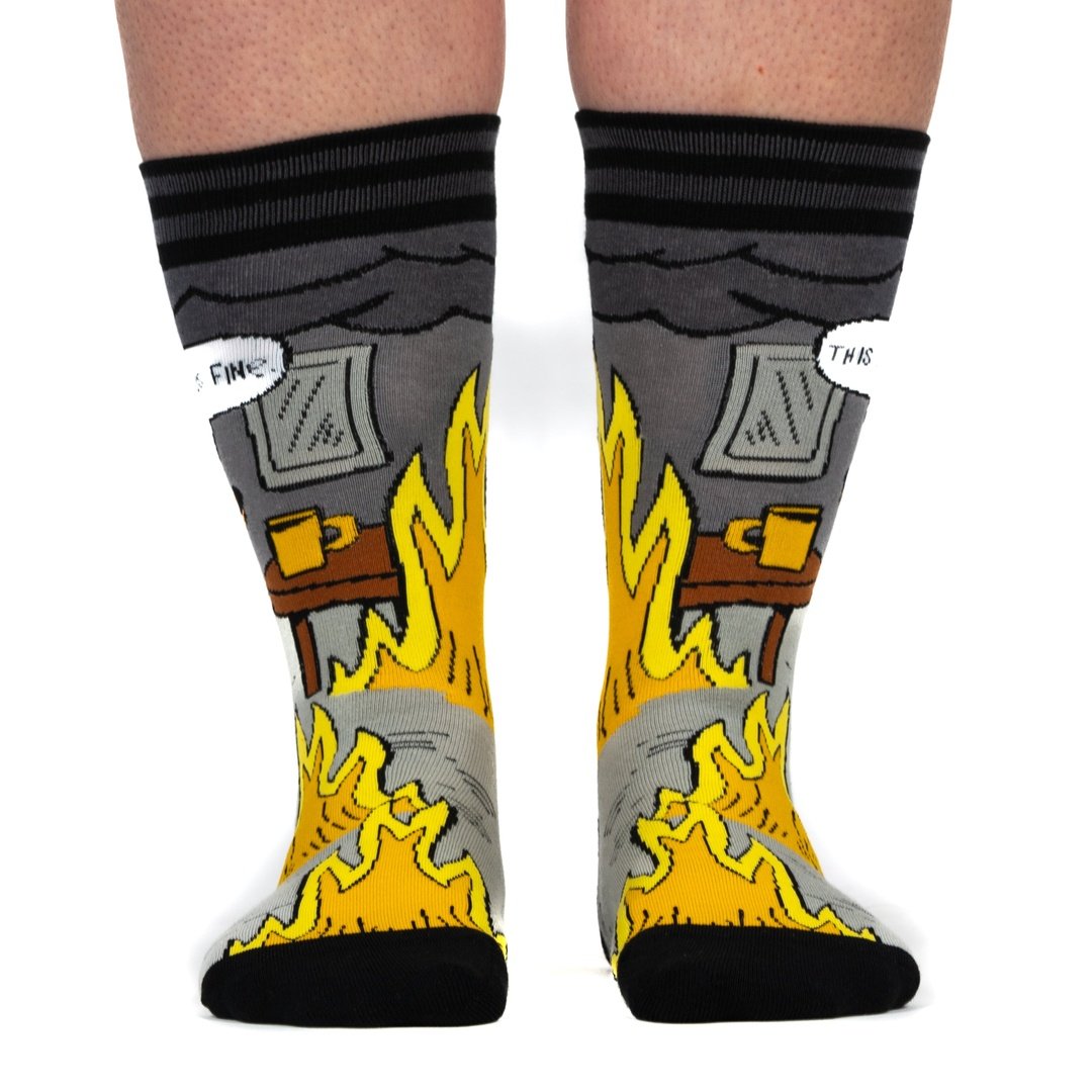 Death Tarot Card Crew Socks | FootClothes