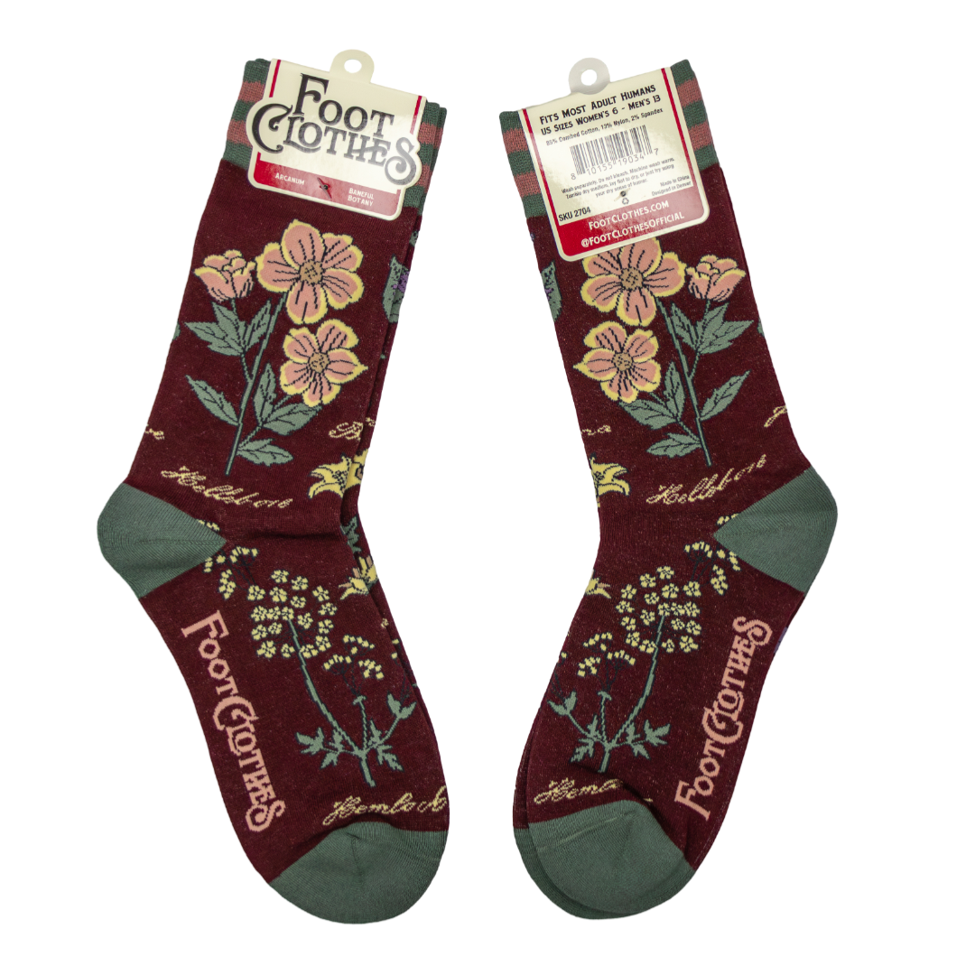 PREORDER Baneful Botany Crew Socks | FootClothes