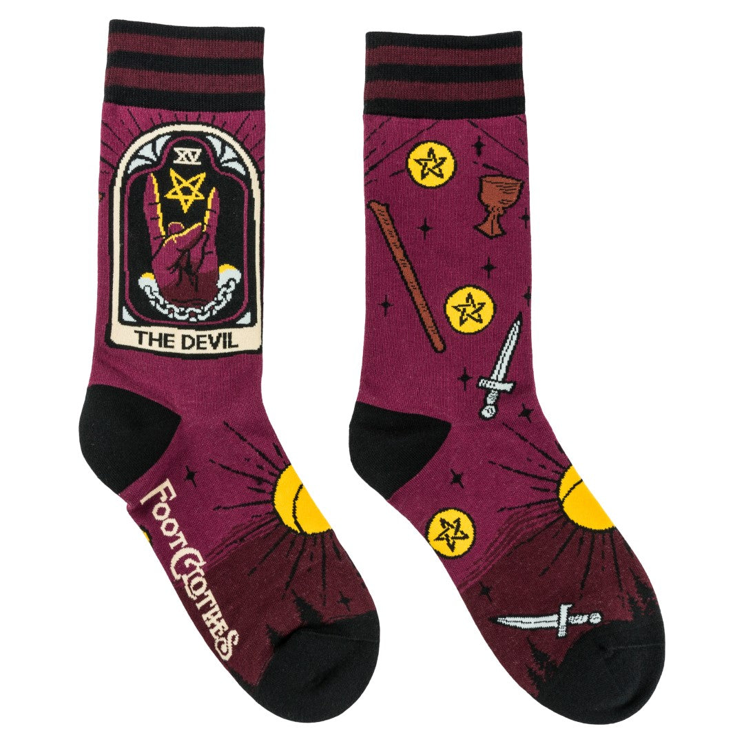 The Devil Tarot Nouveau Crew Socks | FootClothes