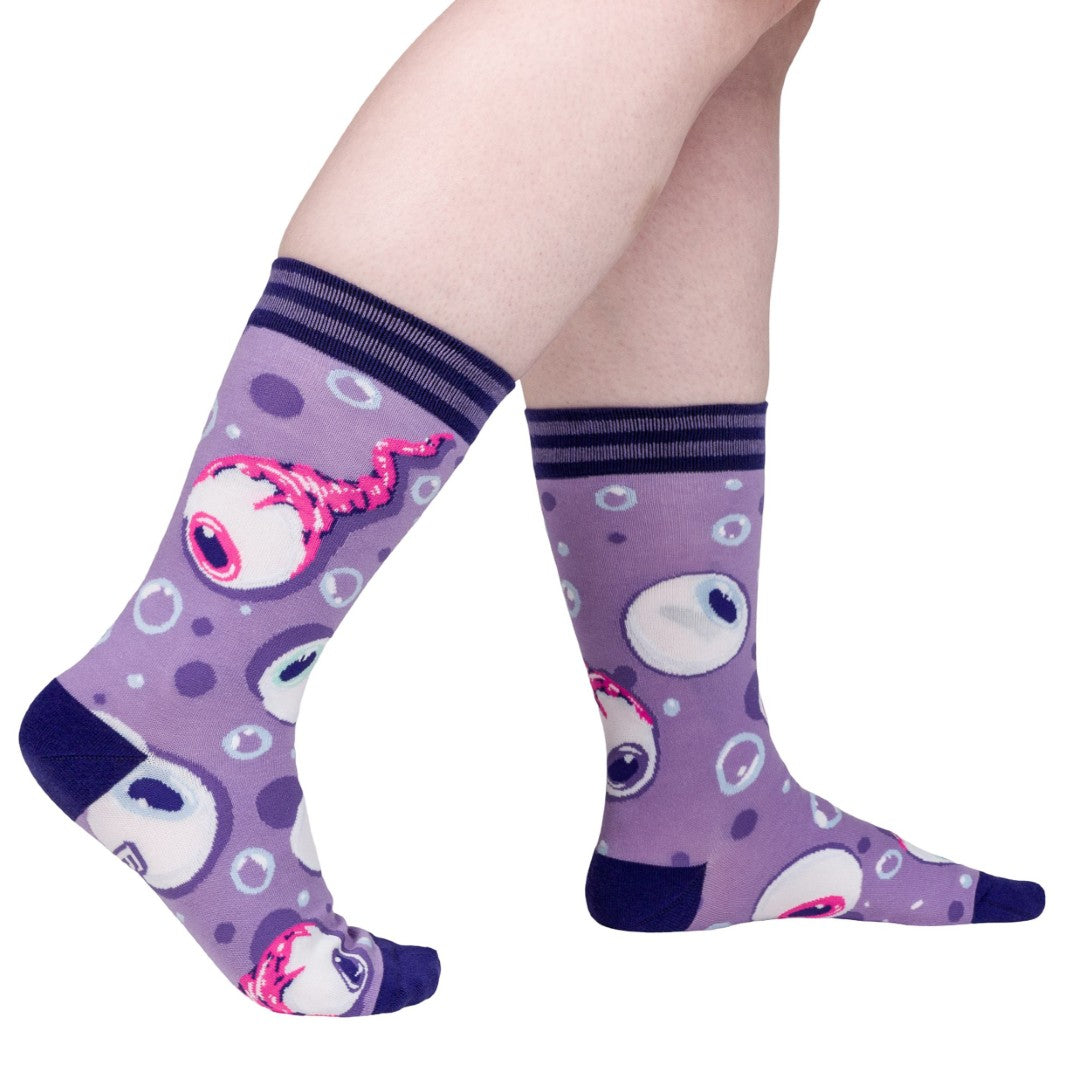 Peepers Eyeball Crew Socks | FootClothes