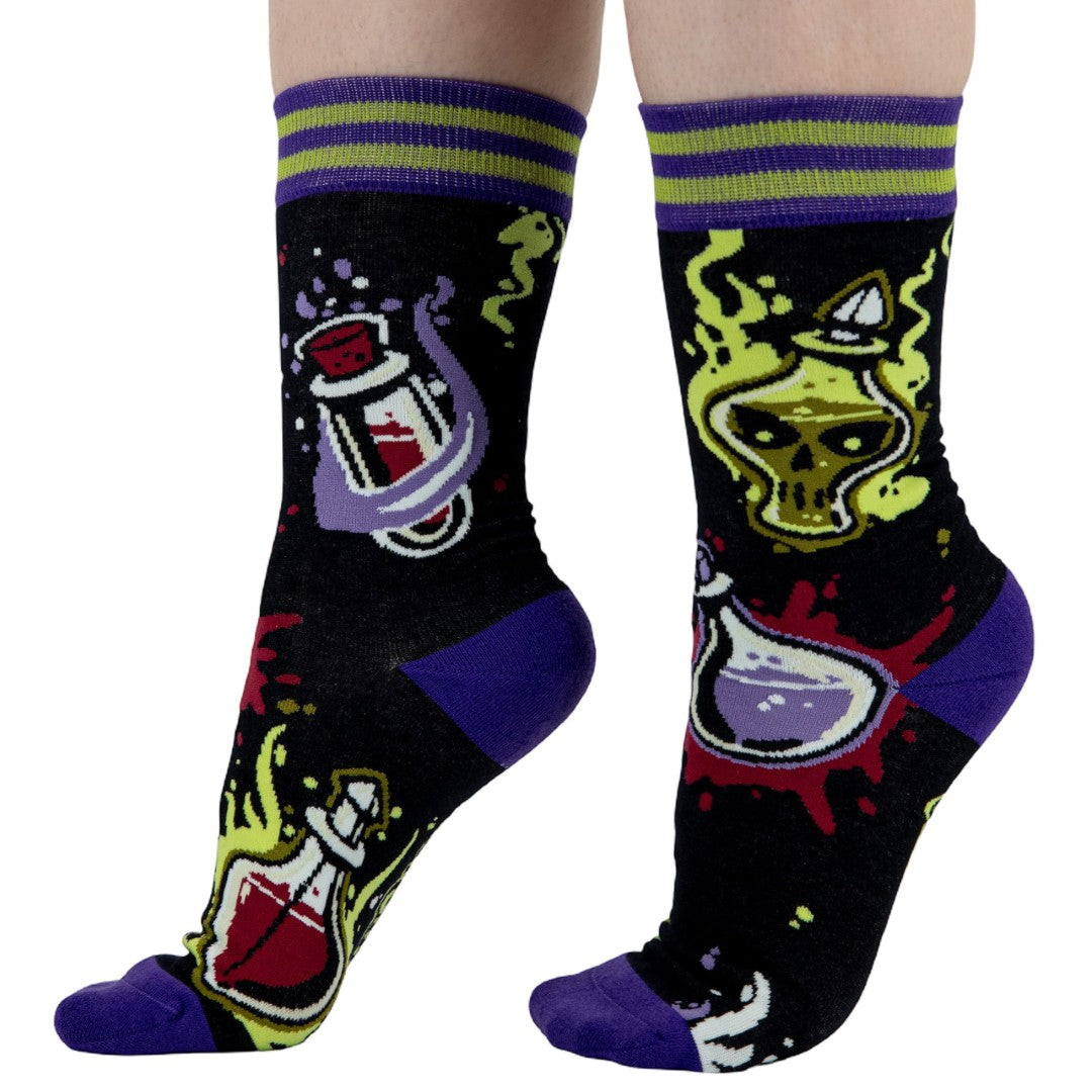 Vile Vials Crew Socks | FootClothes