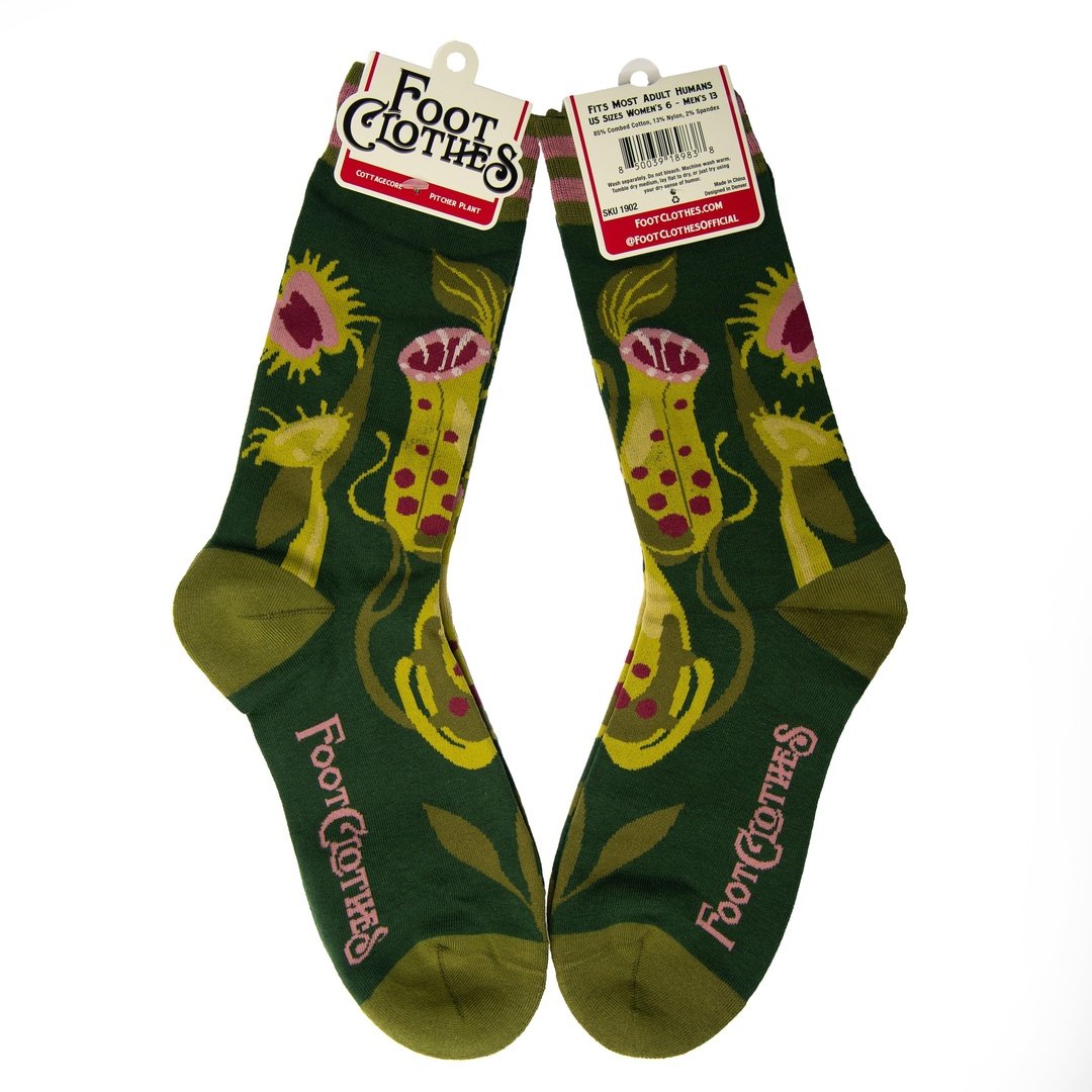 Pitcher Plant Crew Socks | FootClothes