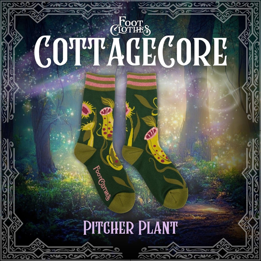 Pitcher Plant Crew Socks | FootClothes