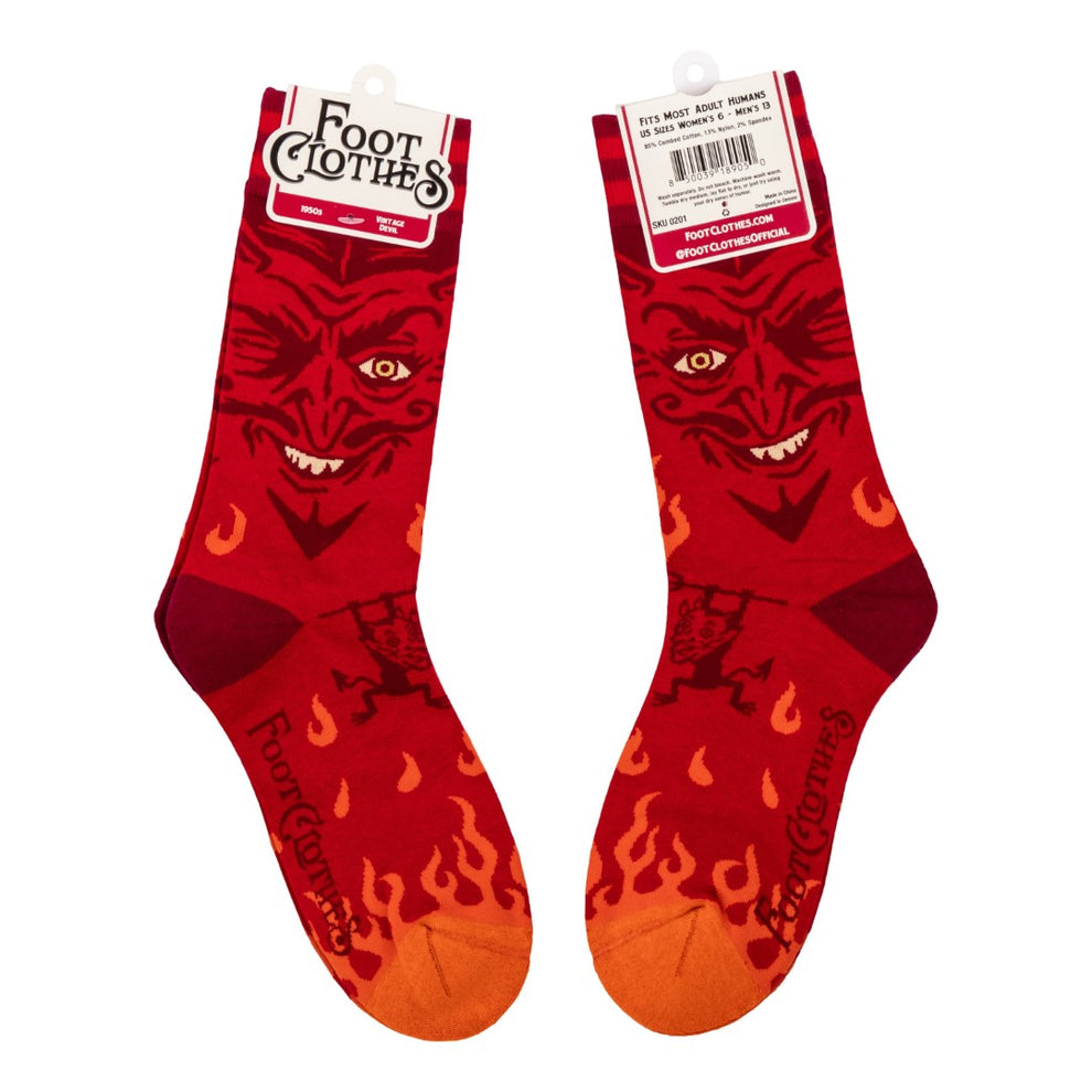 Vintage Devil Crew Socks | FootClothes