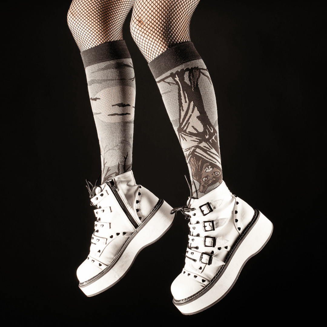 Bat Knee High Socks | FootClothes