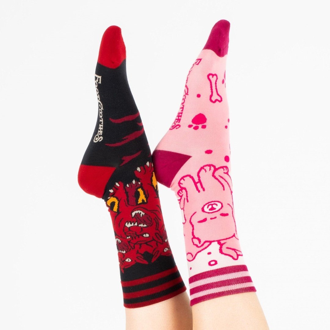 Cute Cerberus Crew Socks by FootClothes